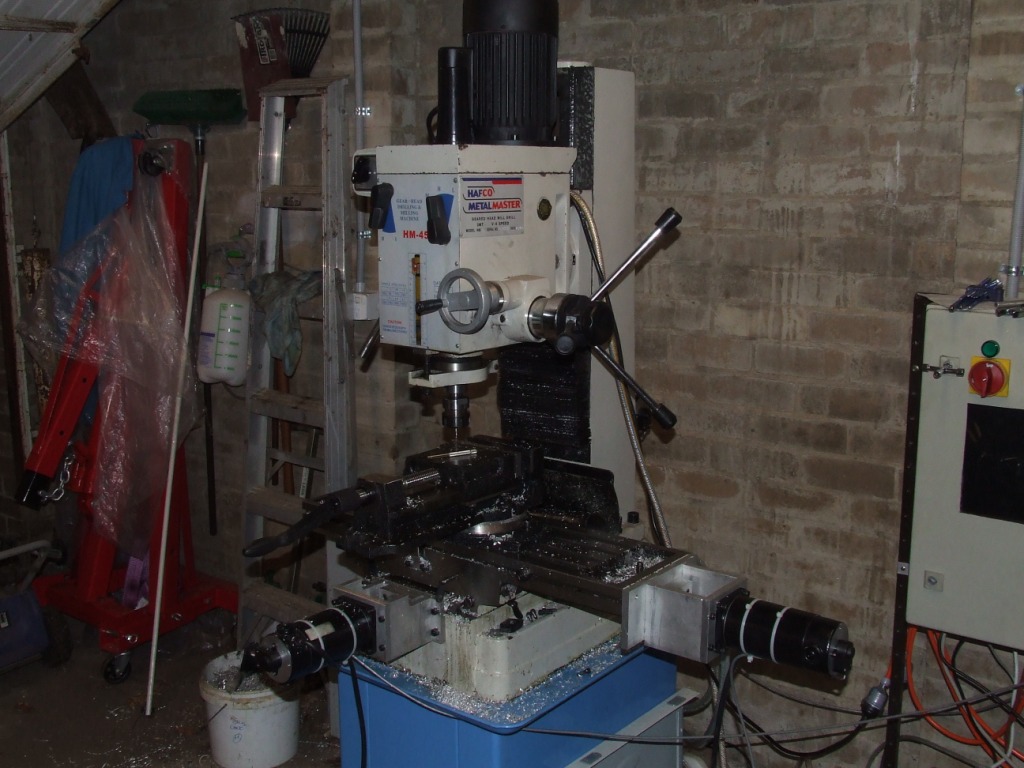 Graetech RF45 milling machine CNC conversion - X axis